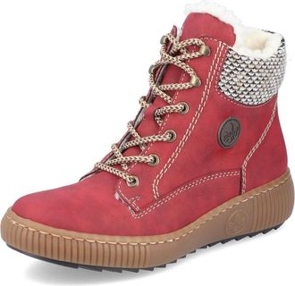 Rieker Damen Ankle Boots Z6620, Frauen Stiefeletten, lose Einlage,halbstiefel,Kurzstiefel,uebergangsschuhe,uebergangsstiefel,rot (33),41 EU / 7.5 UK