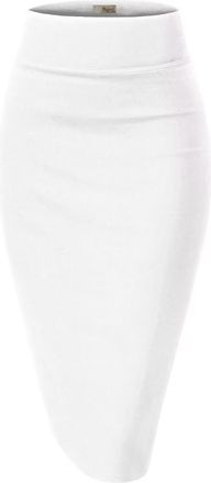 HyBrid & Company Damen Büro-Bleistiftrock dehnen X-Large 1073T-weiß