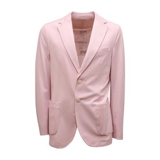 Circolo 1901 Piquet Jacke Hellrosa Ungef&uuml;ttert - - Jackets - Herren - Rosa - L