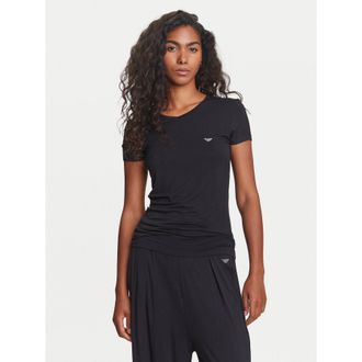 Emporio Armani T-Shirt EW000409 AF10889 UC001 Schwarz Regular Fit