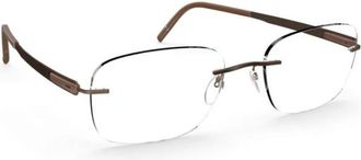Silhouette unisex, Accessoires, Brun, Taille: 54 MM Blend 5555 CR Eyeglasses