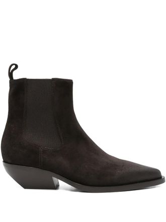 Elena Iachi Chelsea-Boots mit spitzer Kappe - Braun