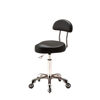 Generic Sattelstuhl mit R&uuml;ckenlehne, ergonomischer Sattelhocker, drehbarer, Verstellbarer Arbeitsstuhl, geeignet for Sch&ouml;nheitssalons und Heimb&uuml;ros(Color-1)