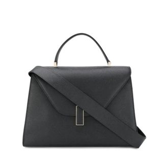 Valextra Maxi Iside Ledertasche mit Retro-Tasche und Max-Verschluss - - Bags - Damen - Schwarzk - ONE SIZE