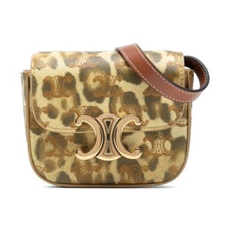Celine Sac bandouli&egrave;re imprim&eacute; doccasion - Femme - Pre-owned - Brun - Taille: ONE Size