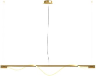 Maytoni Tau Plafonnier Bar Moderne Dor&eacute;, 180cm led Int&eacute;gr&eacute;e 3000K - Maytoni