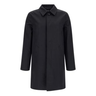 A.P.C. A.p.c., Homme, Manteaux, Noir, Taille: XL Mac Ville Trench Coat