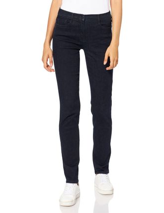 Brax Damen Style Shakira In Innovativer Denimqualit&auml;t Five-Pocket Jeans, Clean Dark Blue, 29W / 32L EU