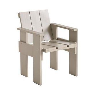 HAY Fauteuil de repas Crate - Beige - Pin massif - Designer Gerrit Rietveld