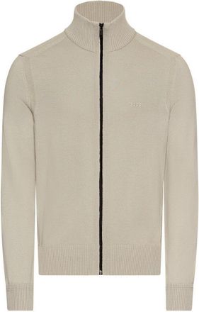 HUGO BOSS Strickjacke Avac mit Logostickerei auf der Brust