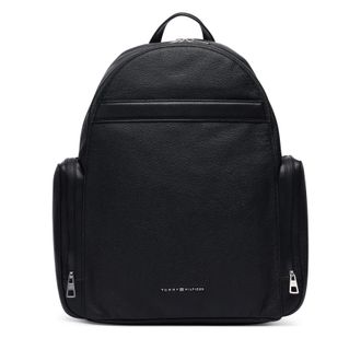 Tommy Hilfiger Rucksack Tommy Hilfiger Th Business Leather Backpack AM0AM14684 Schwarz