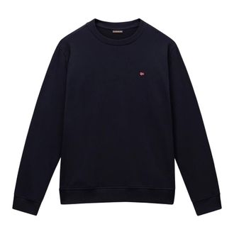 Napapijri Homme, Sweatshirts et sweats &agrave; capuche, Bleu, Taille: 3XL Sweat en coton avec finitions c&ocirc;tel&eacute;es