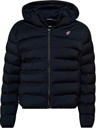 Superdry Code All Seasons Padded JKT Veste, Bleu fonc&eacute;, XL Femme