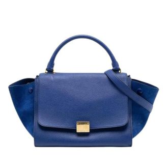 Celine Sac Trapeze Pre-owned - Femme - Pre-owned - Bleu - Taille: ONE Size
