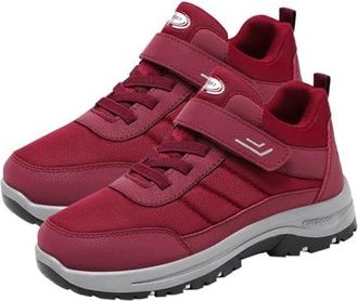 Generic Bottes pour femme - Chaussures d&eacute;contract&eacute;es tendance - Chaussures plates respirantes - Bottes dhiver doubl&eacute;es chaudes - Ballerine bleue, rouge, 39 EU