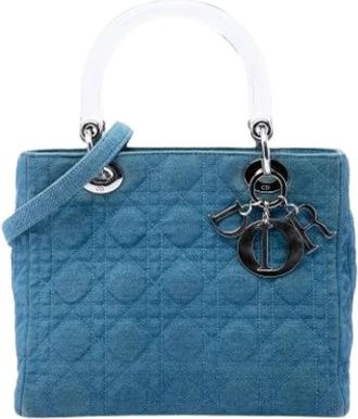 Dior Sac Lady Pre-owned - Femme - Pre-owned - Bleu - Taille: ONE Size