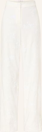 Riani Riani Marlenehose Mit Pailletten weiss