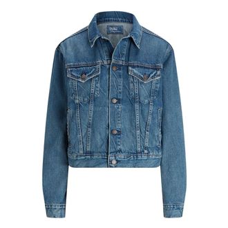 Ralph Lauren Femme, Vestes, Bleu, Taille: 38 FR Denim Trucker Jacket