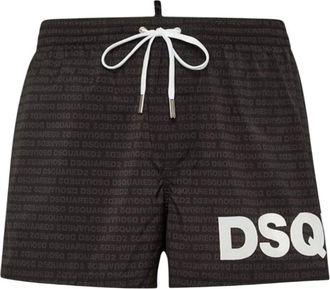 Dsquared2 Homme, Maillots de bain, Noir, Taille: S Shorts Mare Logo Maxi
