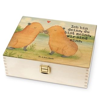 Mr. & Mrs. Panda Teebeutel Aufbewahrungsbox Capybara Liebe Design - Geschenk, Beziehung, Tee, Aufbewahrung, Lustige Spr&uuml;che, Geschenkidee, Teedose, Beutel Halter, Teeb