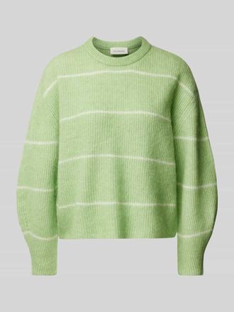 Moss Copenhagen Loose Fit Strickpullover aus Leinen-Mix mit Alpaka-Anteil Modell Ethana Nenaya
