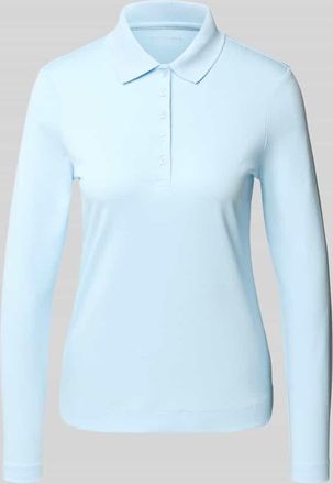 Christian Berg Longsleeve mit Polokragen und Knopfleiste