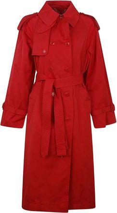 Ermanno Scervino Femme, Manteaux, Rouge, Taille: 32 FR Trench Manteaux