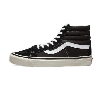 Vans Sk8-Hi 38 DX Schwarz & Echtes Wei&szlig; - - Shoes - Herren - Schwarzk - 37 EU