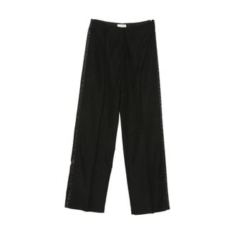 Forte_Forte Straight Hosen - - Trousers - Damen - Schwarzk - S