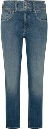 Pepe Jeans London Slim Jeans MW Pl204735, Bleu (Denim-HV6), 30 W/32 L Femme