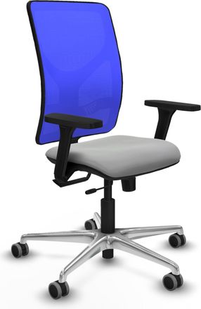 Piqueras y Crespo B&uuml;rostuhl mit 3D-Armlehnen, h&ouml;henverstellbare Lendenwirbelst&uuml;tze, ausgestattet mit Syncro/Traslack und Schneideschaum, mit Rollen von 65 mm, Parkett, 