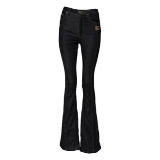 Dolce & Gabbana Mid Waist Bootcut Denim Jeans - - Jeans - Damen - Schwarzk - XS
