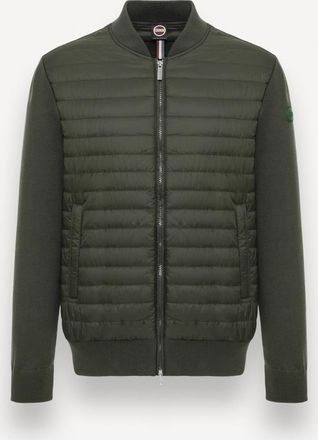 Colmar Hybride Strickjacke mit Steppfront und Label-Aufn&auml;her in