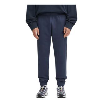 Maison Kitsun&eacute; Jogging Pants en Coton Confort avec Patch Renard Audacieux - Homme - Pantalons - Bleu - Taille: M