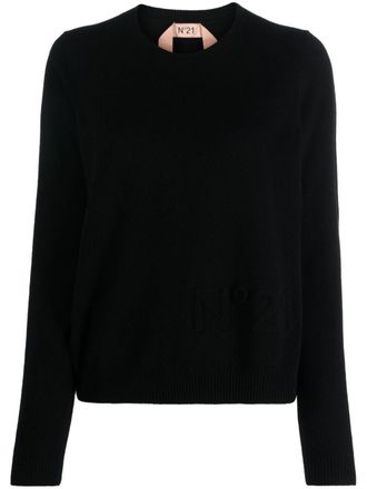 N&deg;21 Pullover mit rundem Ausschnitt - Schwarz