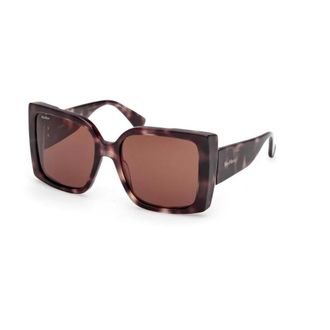 Max Mara Elegante Rechteckige Sonnenbrille - - Accessories - Damen - Braun - 56 MM