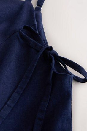 Next Sommerkleid Sommer-Minikleid mit Carr&eacute;-Ausschnitt und Tr&auml;gern (1-tlg)