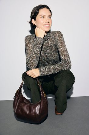 Gerard Darel T-shirt &agrave; col roul&eacute; en laine - BEATA - Vert Kaki