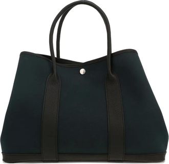 Herm&egrave;s sac cabas Garden Party - Bleu