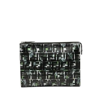 Fendi Pre-owned Nylon Clutch - - Pre-owned - Damen - Schwarzk - ONE SIZE