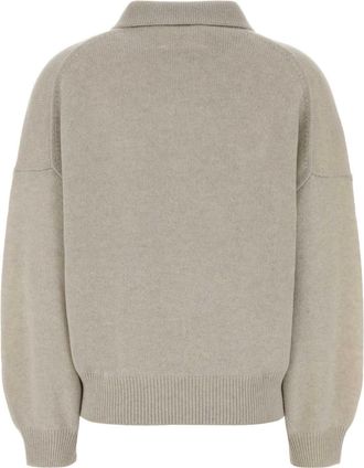 Lisa Yang Cashmere Polo Sweater - Beige