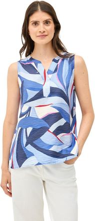Cecil Damen B345825 Gemustertes Blusentop, Urban Navy Blue, XL
