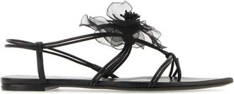 Nensi Dojaka Nensi Dojaka, Femme, Chaussures, Noir, Taille: 41 EU Sandales Fleur
