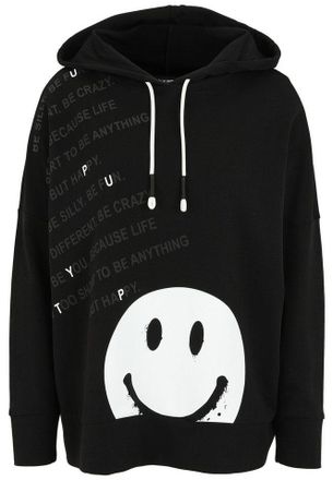 Doris Streich Hoodie mit Hoodie und Smiley-Motiv