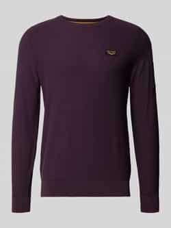 PME Legend Strickpullover mit Label-Detail