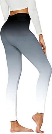 Generic Legging d&eacute;contract&eacute; et confortable pour femme avec imprim&eacute; d&eacute;grad&eacute;, gris, XXL