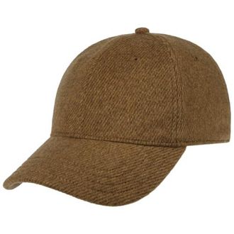 Stetson Casquette Cashmere Homme - en Cachemire de Baseball Boucle m&eacute;tal, avec visi&egrave;re, Doublure Hiver Automne-Hiver - Taille Unique Marron