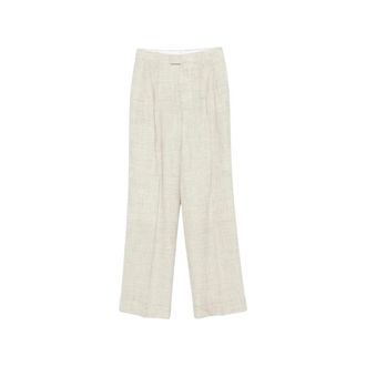Berwich Simona Hose - - Trousers - Damen - Beige - 2XS
