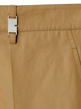 Burberry Straight-Leg Cotton Trousers - Camel