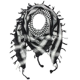 Freak Scene Palituch - Karomuster klein schwarz - wei&szlig; - 100x100 cm - Pali Pal&auml;stinenser Arafat Tuch - 100% Baumwolle